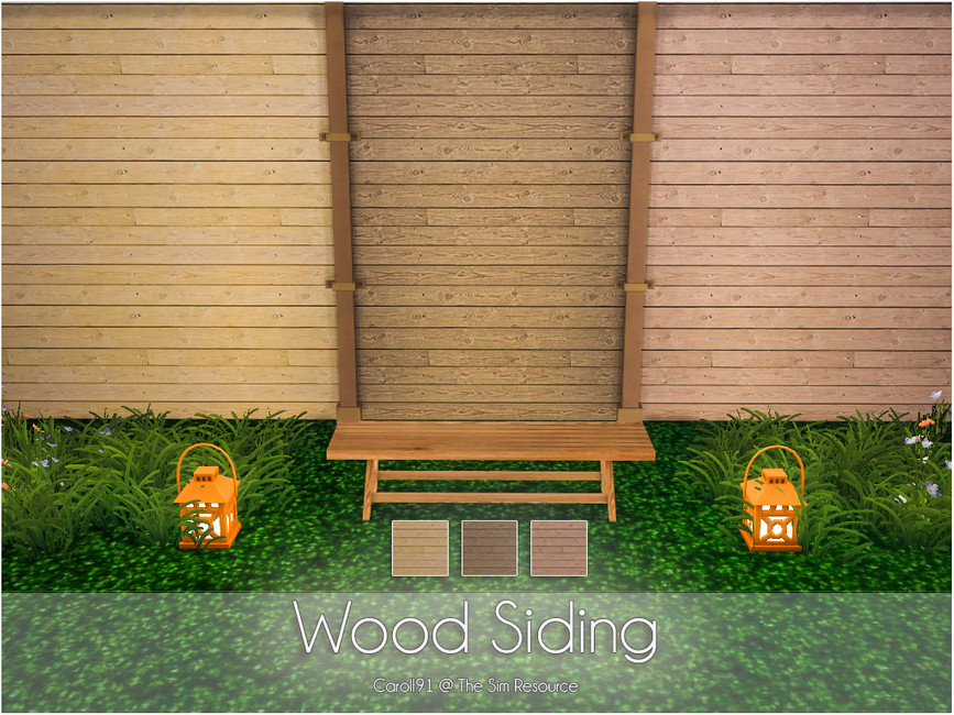 The Sims Resource - Wood Siding