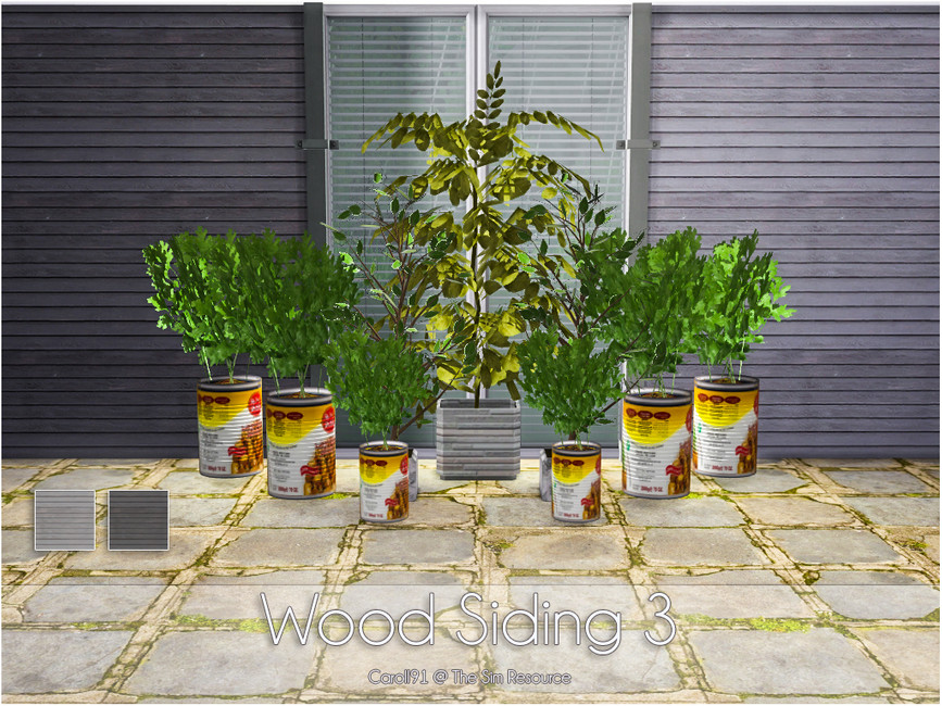 The Sims Resource - Wood Siding Walls