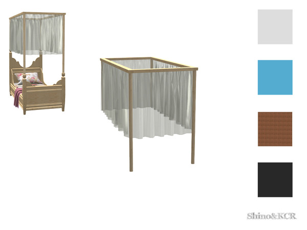 The Sims Resource | Bedroom Charlott Kids - Canopy Toddler Bed