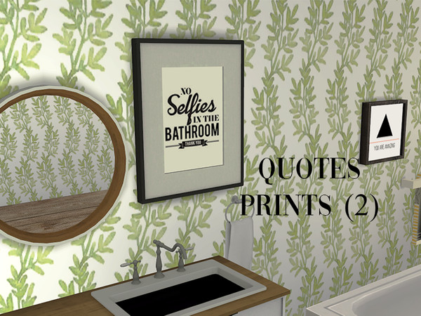 The Sims Resource | Quotes prints (2)