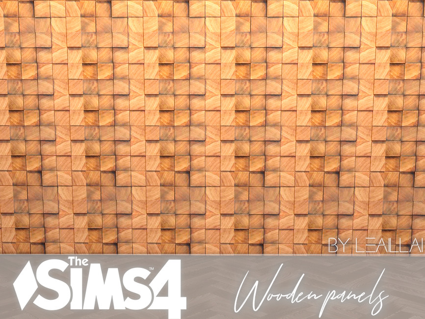 LeaIllai's [TS4] Wooden panel walls