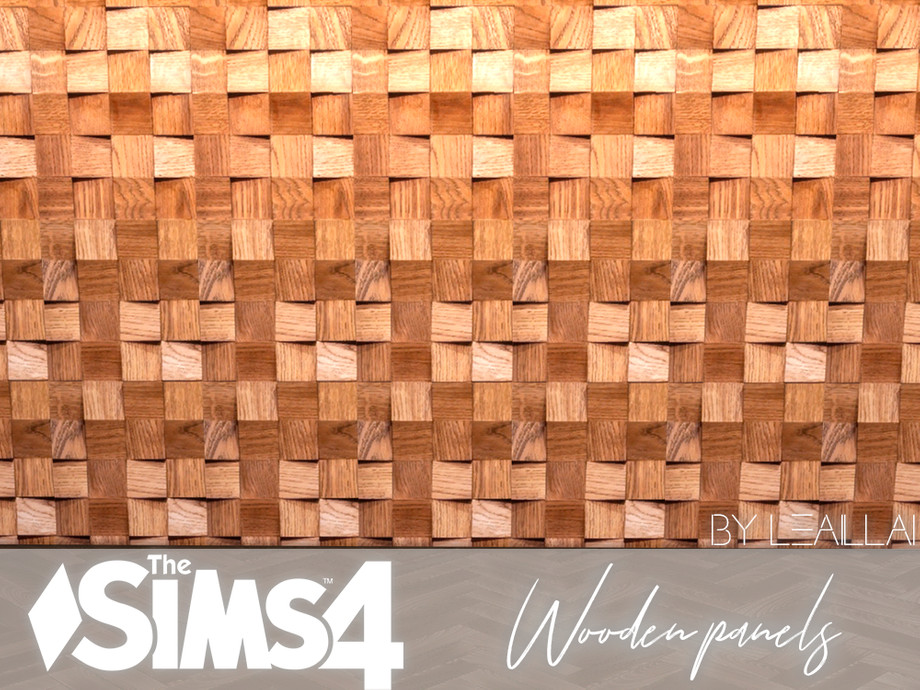 The Sims Resource | [TS4] Wooden panel walls