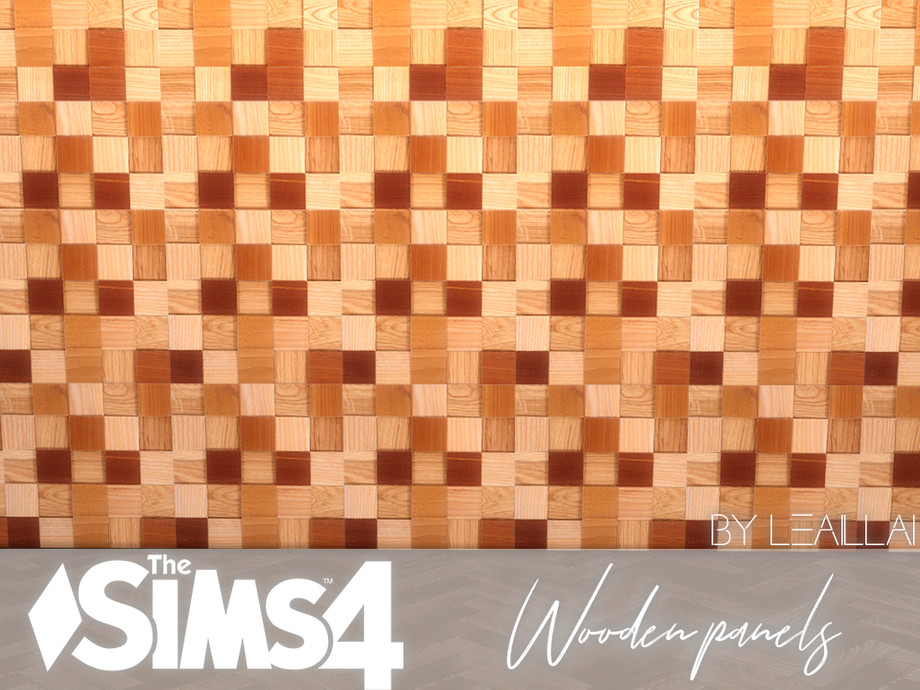 The Sims Resource | [TS4] Wooden panel walls