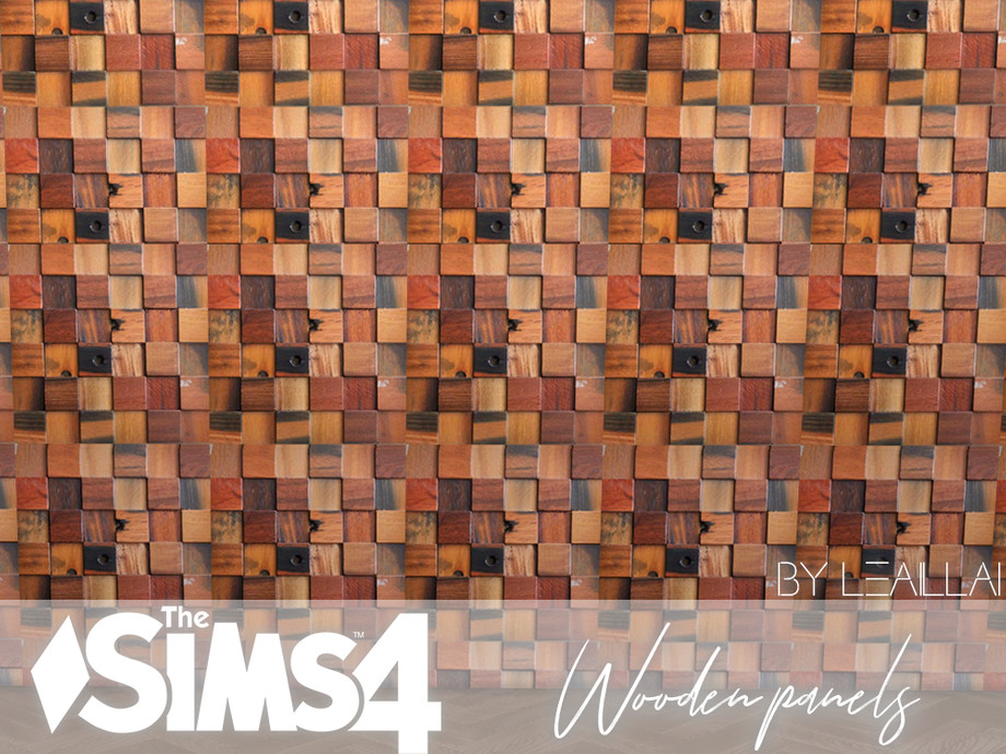The Sims Resource | [TS4] Wooden panel walls