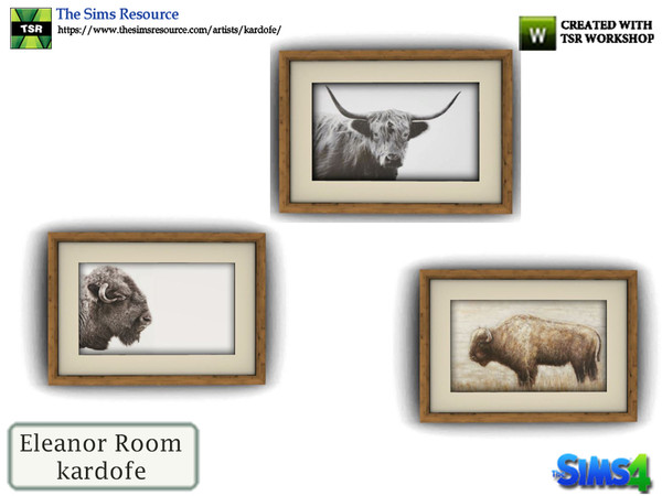 The Sims Resource - kardofe_Eleanor Room_Clock