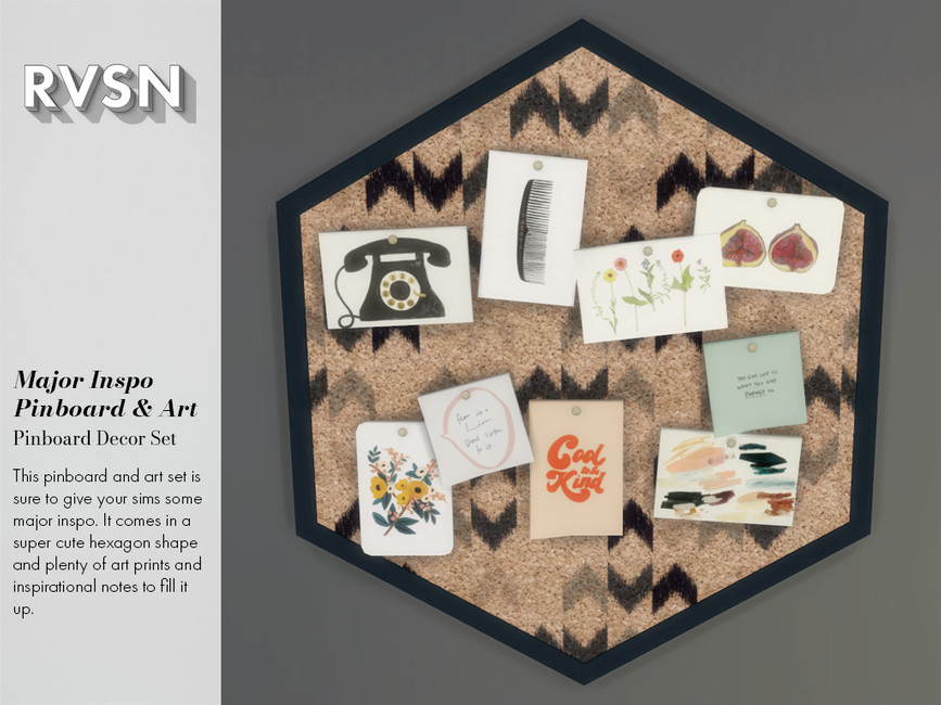 The Sims Resource - Major Inspo Corkboard and Art Prints