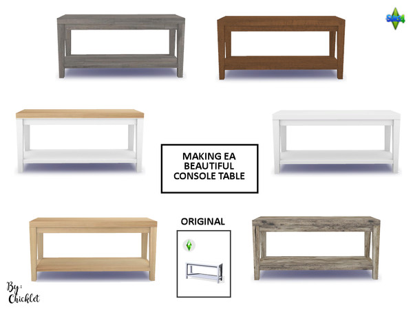 The Sims Resource | Making EA Beautiful - Console Table Recolor