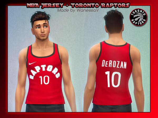 The Sims Resource | NBA Basketball Jersey - Toronto Raptors