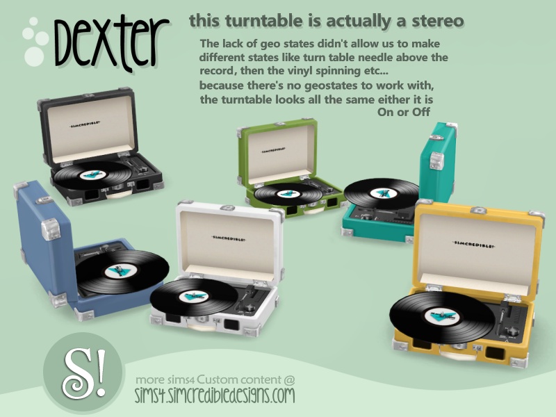 The Sims Resource - Dexter Turntable