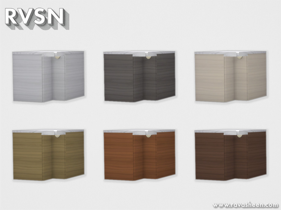 The Sims Resource | Chop It Like It's Hot Island Counters - Wood Recolor