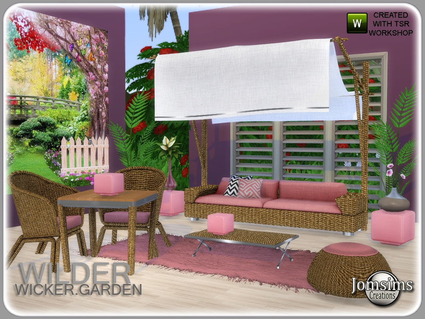The Sims Resource - Wilder wicker garden set