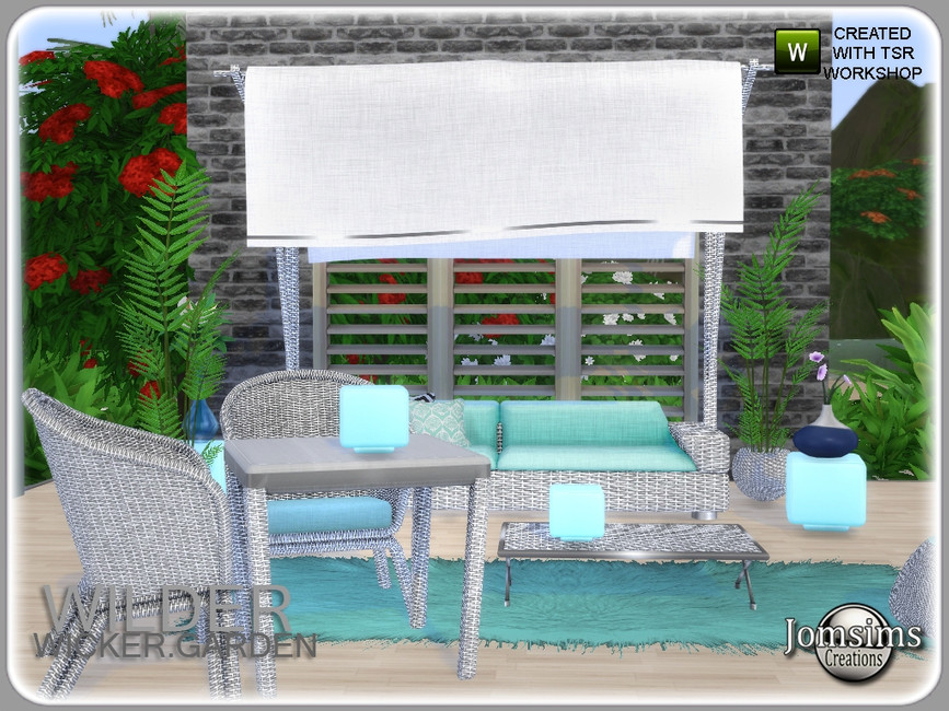 The Sims Resource - Wilder wicker garden set