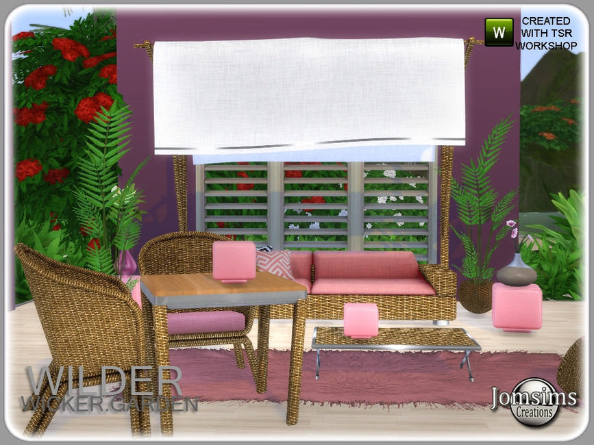 The Sims Resource - Wilder wicker garden set