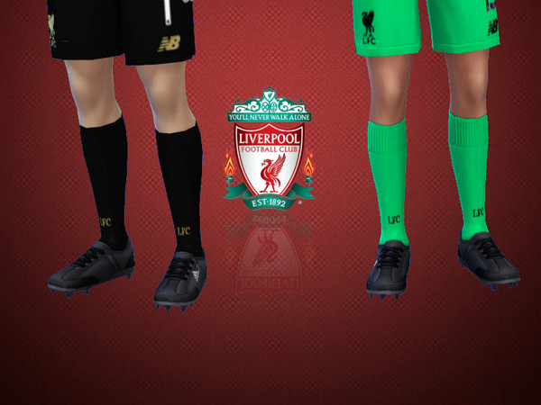 The Sims Resource | Liverpool FC goalkeeper socks 2019/20