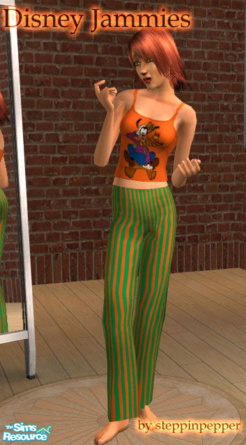 The Sims Resource | Disney Jammies - Goofy