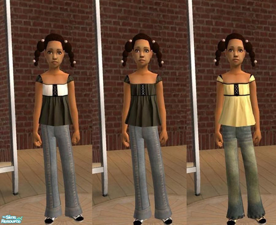 The Sims Resource | recolor girl outfit 4
