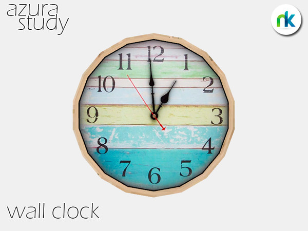 The Sims Resource | Nikadema Azura Study Wall Clock