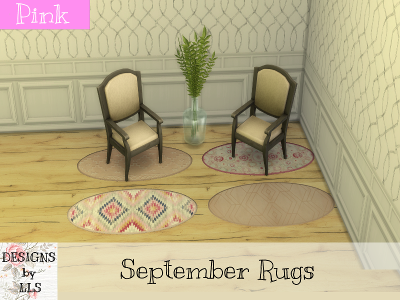 The Sims Resource - September PINK Rugs