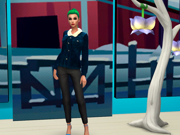 The Sims Resource | Blue and crimson jacket