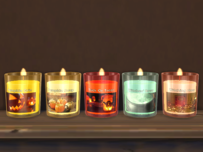 The Sims Resource | WaxSim Candles - Halloween 2019 Part 3 [MESH NEEDED]