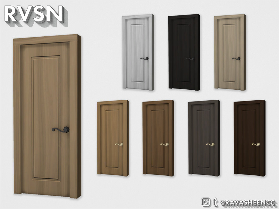 The Sims Resource | A-door-able Single Door - Style S1SW - Recolor