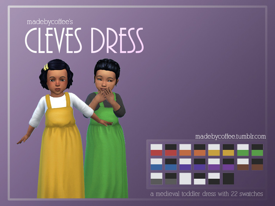 The Sims Resource | Cleves Dress - madebycoffee
