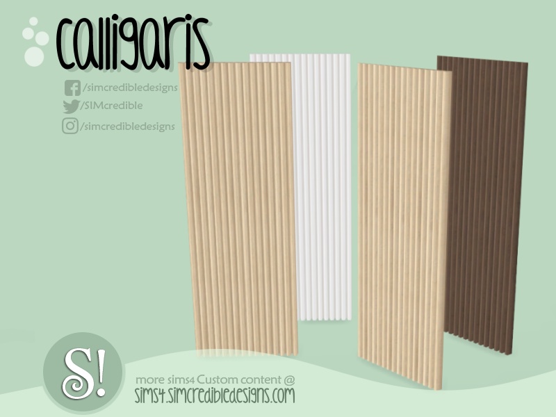 The Sims Resource - Calligaris wood panel - small wall height
