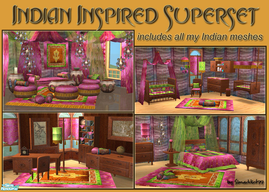 The Sims Resource - Indian Inspired Superset