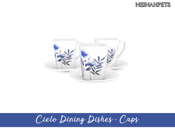 The Sims Resource | Cielo Dining Dishes - Cups