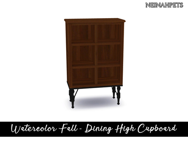 The Sims Resource | Watercolor Fall Dining - High Cupboard