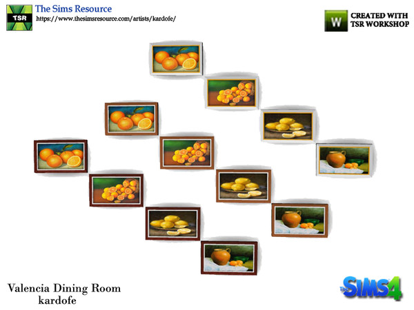 The Sims Resource | kardofe_Valencia Dining Room_Pictures