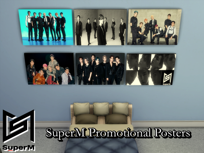 The Sims Resource | SuperM Promo Posters Set 9 (Group #2)