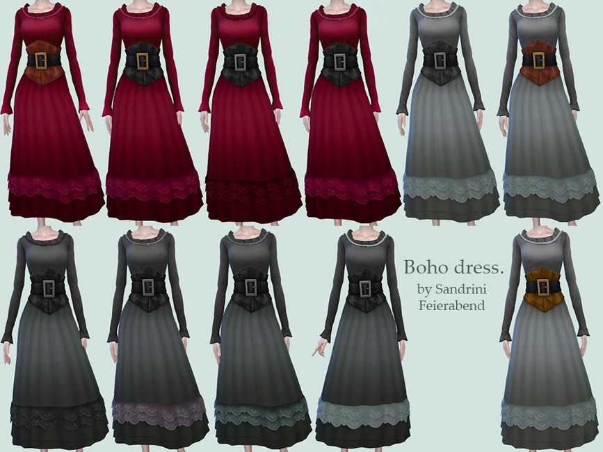 The Sims Resource - Boho dress