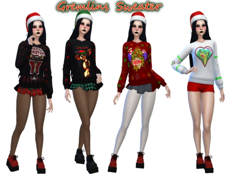 The Sims Resource | gremlins female sweater