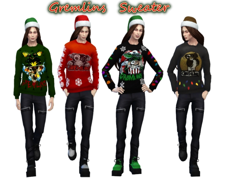 The Sims Resource | gremlins male sweater