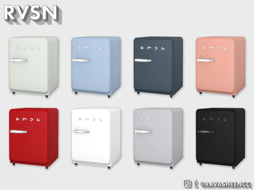 The Sims Resource - SMEGlish Mini Fridge - Requires Discover University