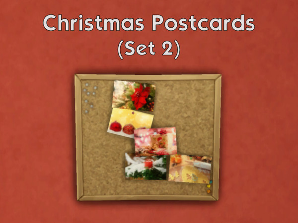 The Sims Resource | Christmas Postcards (Set 2)