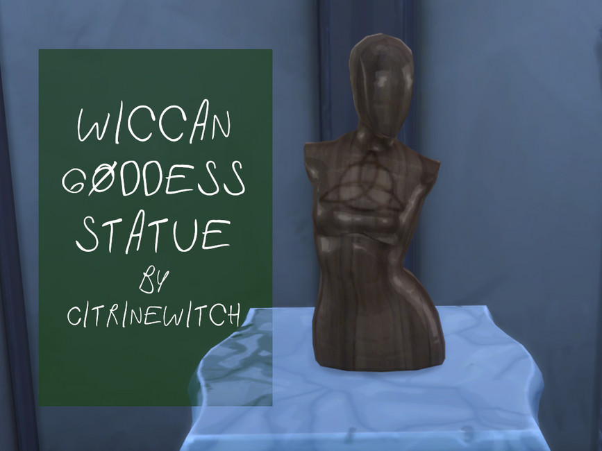 The Sims Resource - Wiccan Goddess Statue