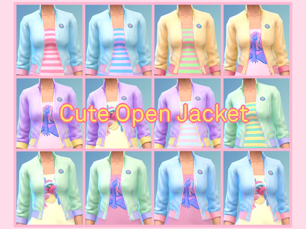 The Sims Resource | Cute Open Jacket