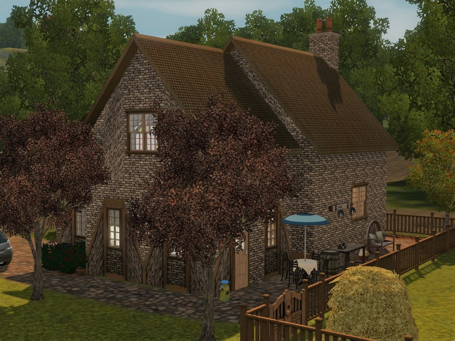 The Sims Resource | Family house with stable no CC