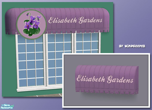 The Sims Resource | Business Awning 2 - Elisabeth Gardens