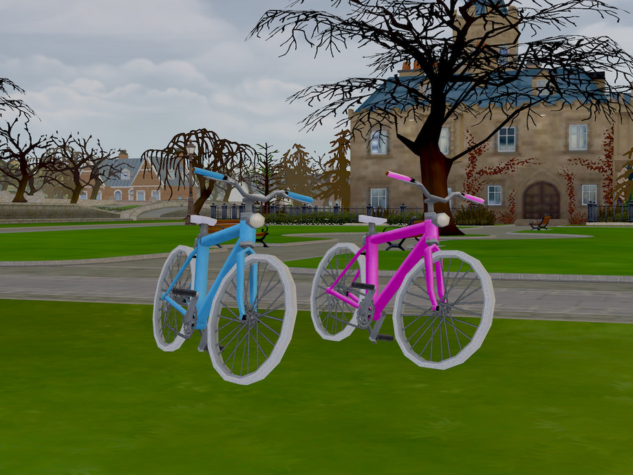 The Sims Resource | Pink and Blue Bike