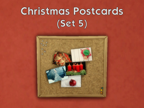 The Sims Resource | Christmas Postcards (Set 5)