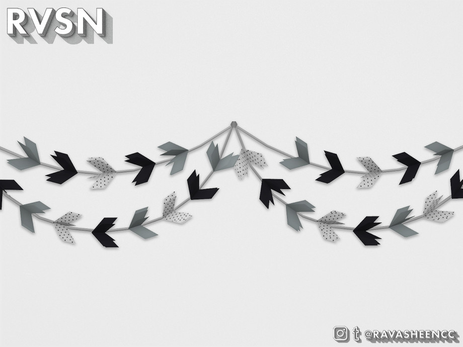 The Sims Resource | Good Point Arrow Garland - Seamless Wall