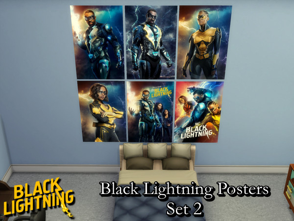 The Sims Resource | Black Lightning Posters Set 2