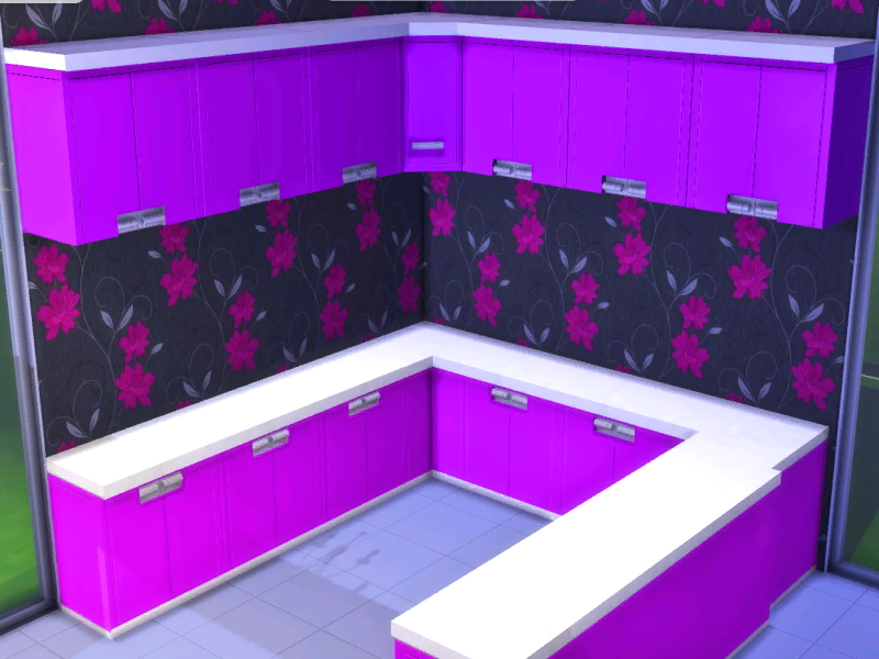 The Sims Resource | Colourful Kitchen Counter Part 1