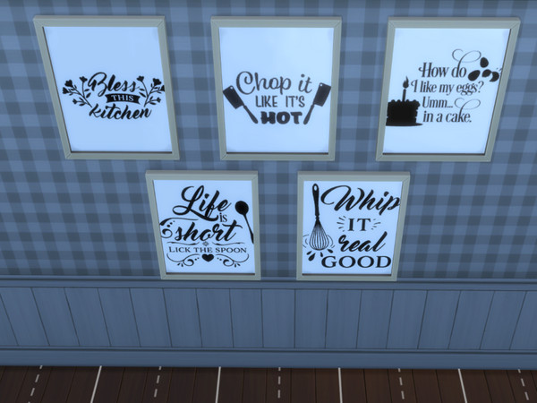 The Sims Resource | Kitchen framed quotes