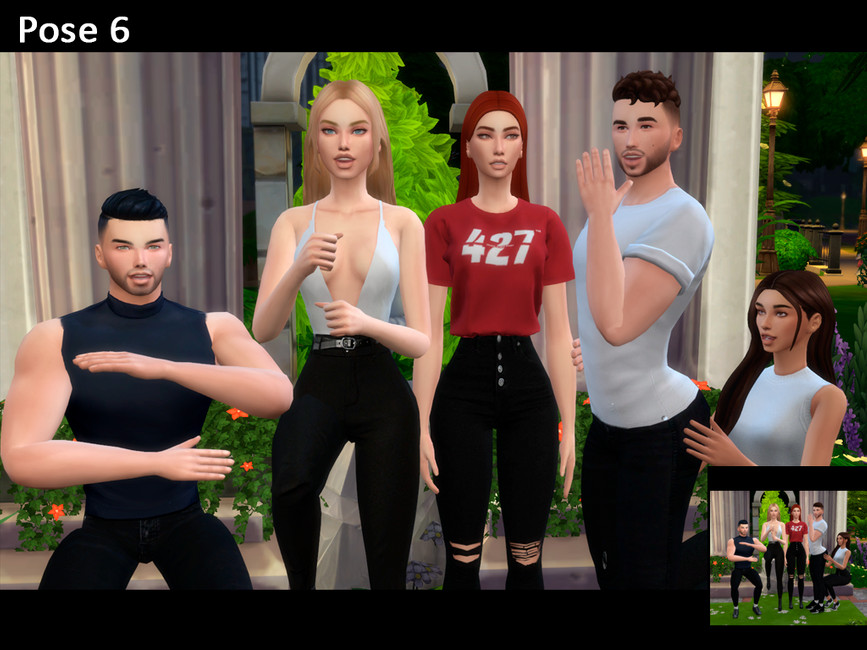 The Sims Resource - FUN - Group pose pack