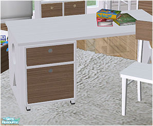 The Sims Resource | Little Thinker Bedroom - Desk recolor