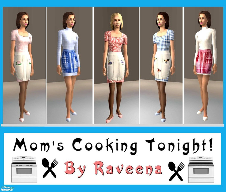 The Sims Resource - Apron Dress Set